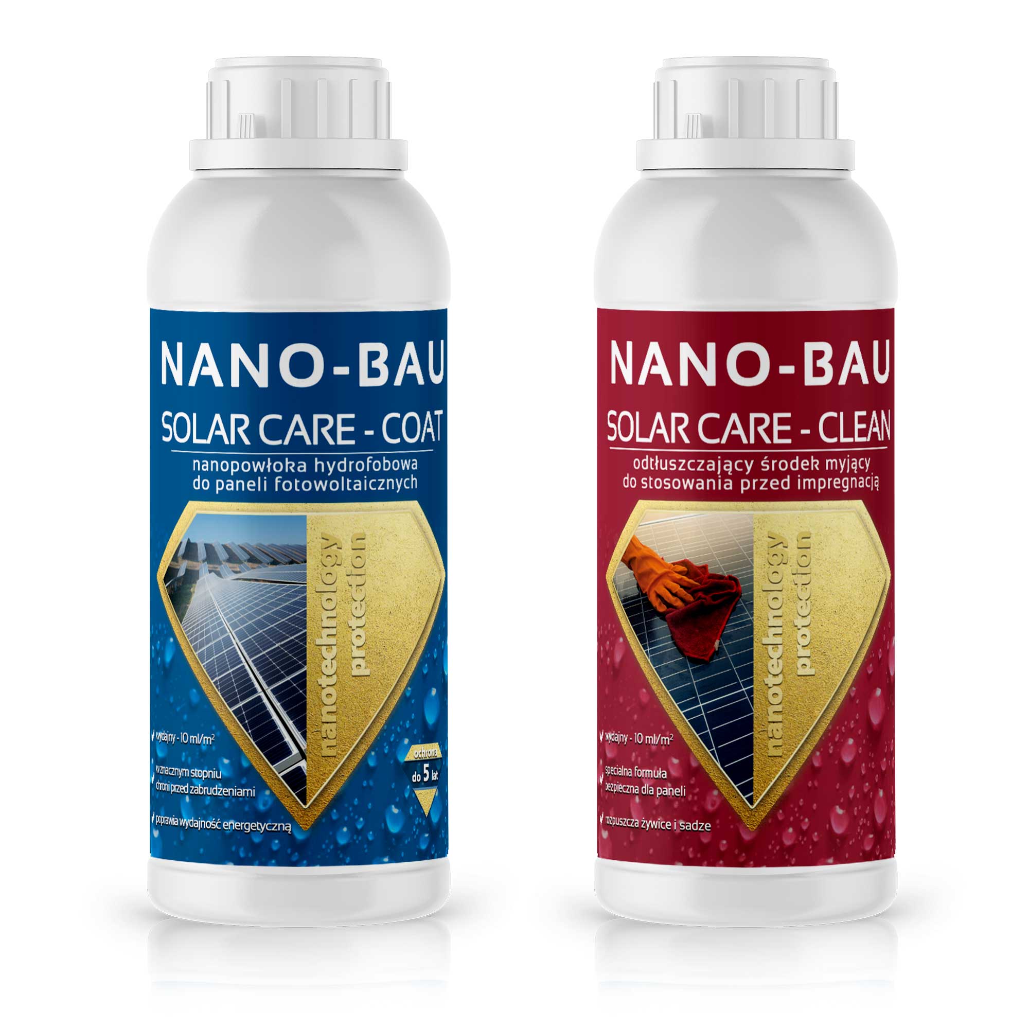 NANO-BAU Solar Care Kit zestaw do impregnacji paneli solarnych i ...